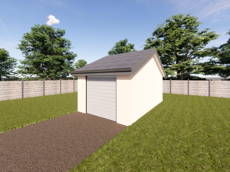 Double Brick Garage with Gable Roof Plans - Houseplansdirect