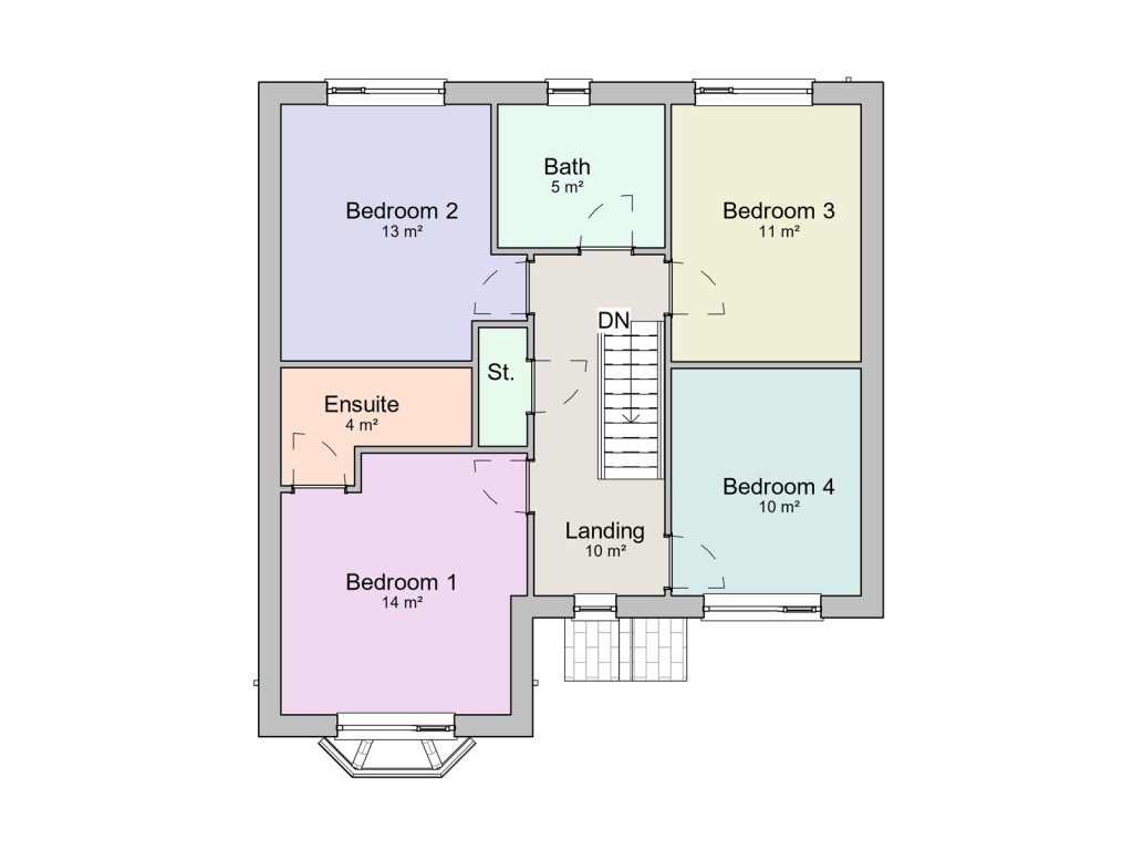 Traditional Four Bedroom House Designs: The Twyford