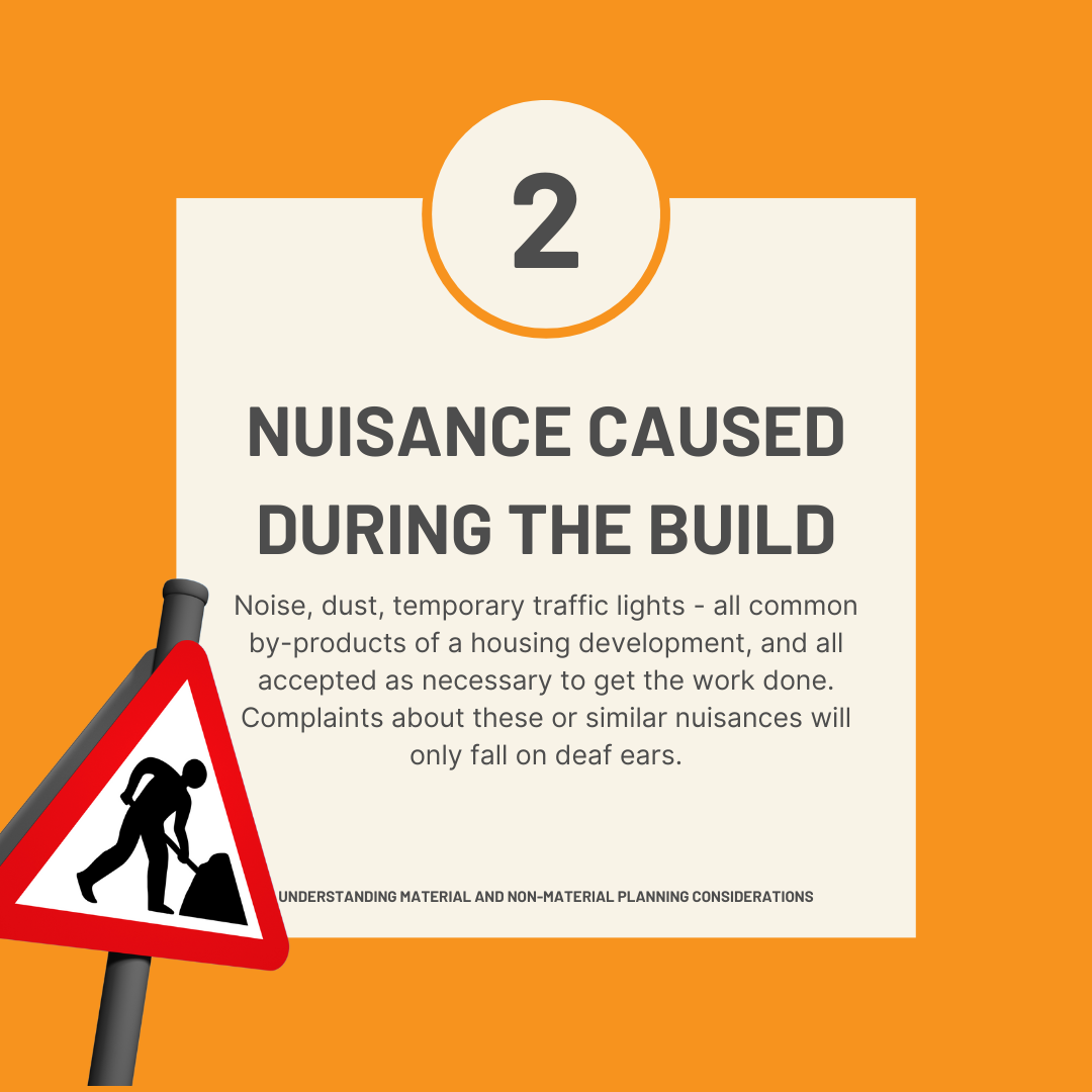 Non Material Planning Considerations